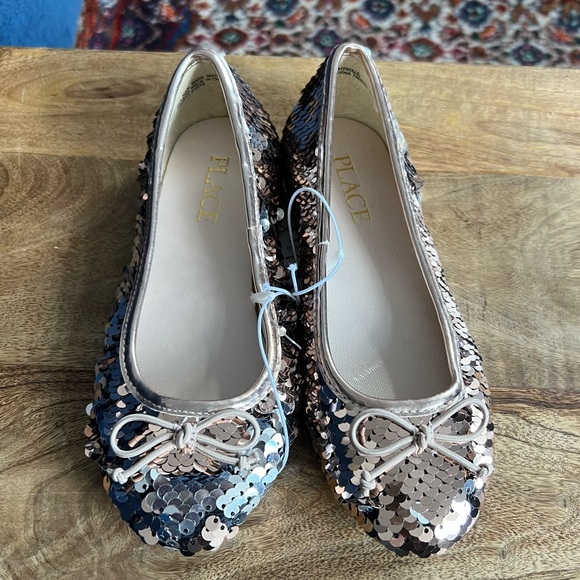 Shoes | New Gold And Silver Sequin Ballet Slippers | Poshmark